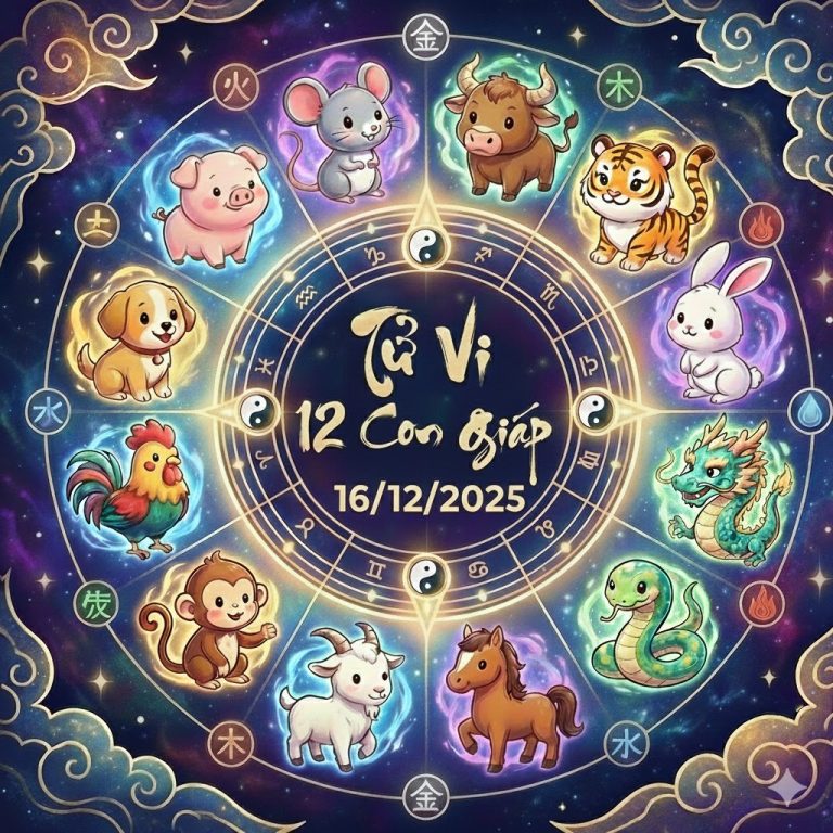 Tử vi 12 con giáp ngày 16/12/2025 - Tử Vi 12 Con Giáp