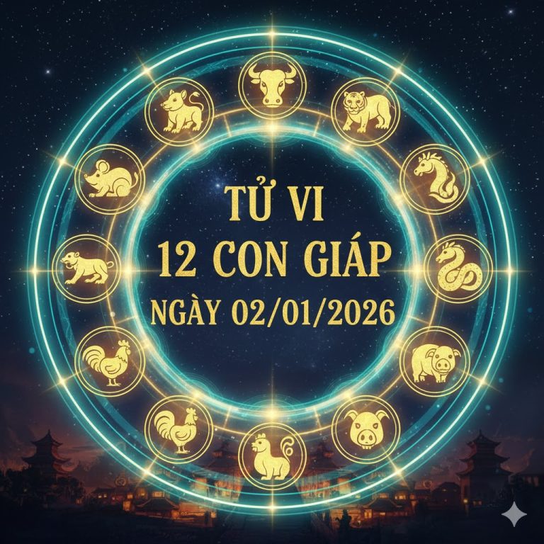 Tử vi 12 con giáp ngày 02/01/2026 - Tử Vi 12 Con Giáp