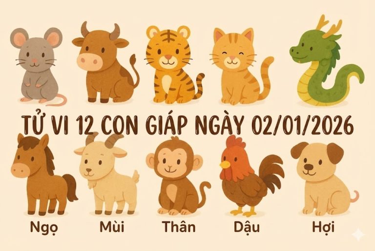 Tử vi 12 con giáp ngày 02/01/2026 - Tử Vi 12 Con Giáp
