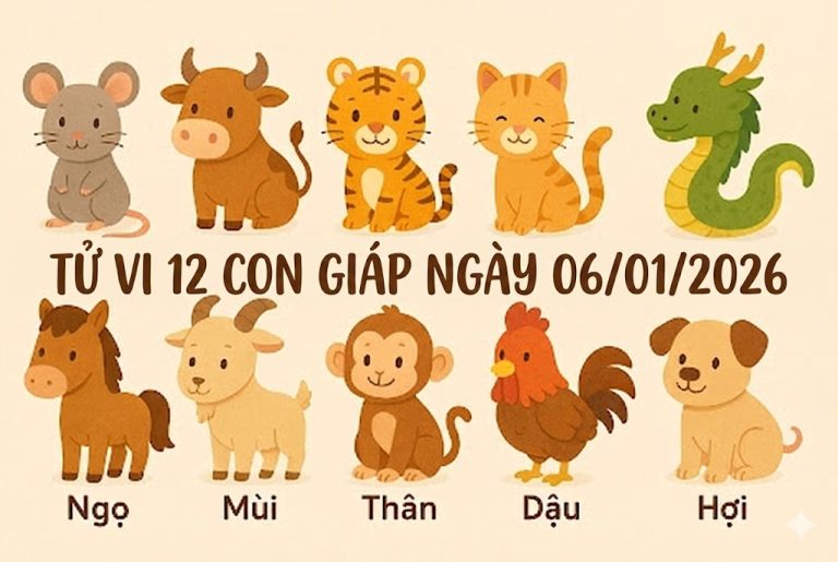 Tử vi 12 con giáp ngày 06/01/2026 - Tử Vi 12 Con Giáp