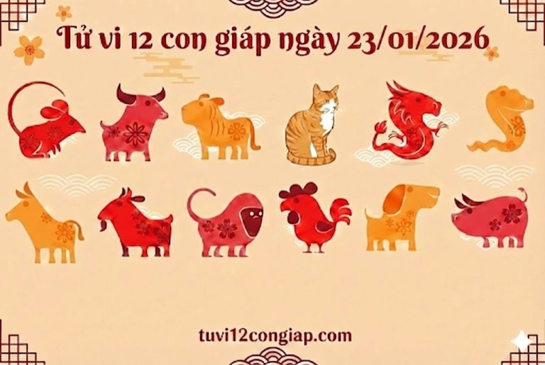 Tử vi 12 con giáp ngày 23/01/2026 - Tử Vi 12 Con Giáp