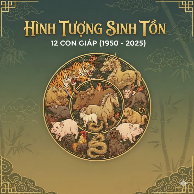 Hình tượng sinh tồn của 12 con giáp - Tử Vi 12 Con Giáp
