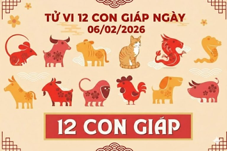 Tử vi 12 con giáp ngày 06/02/2026 - Tử Vi 12 Con Giáp